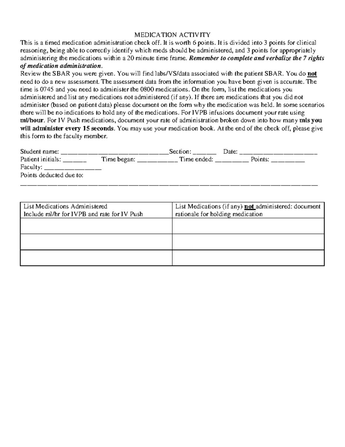 Medication activity for SIM QSEN a11086 c5 3620 4bc9 8cd4 d789f1588887 ...