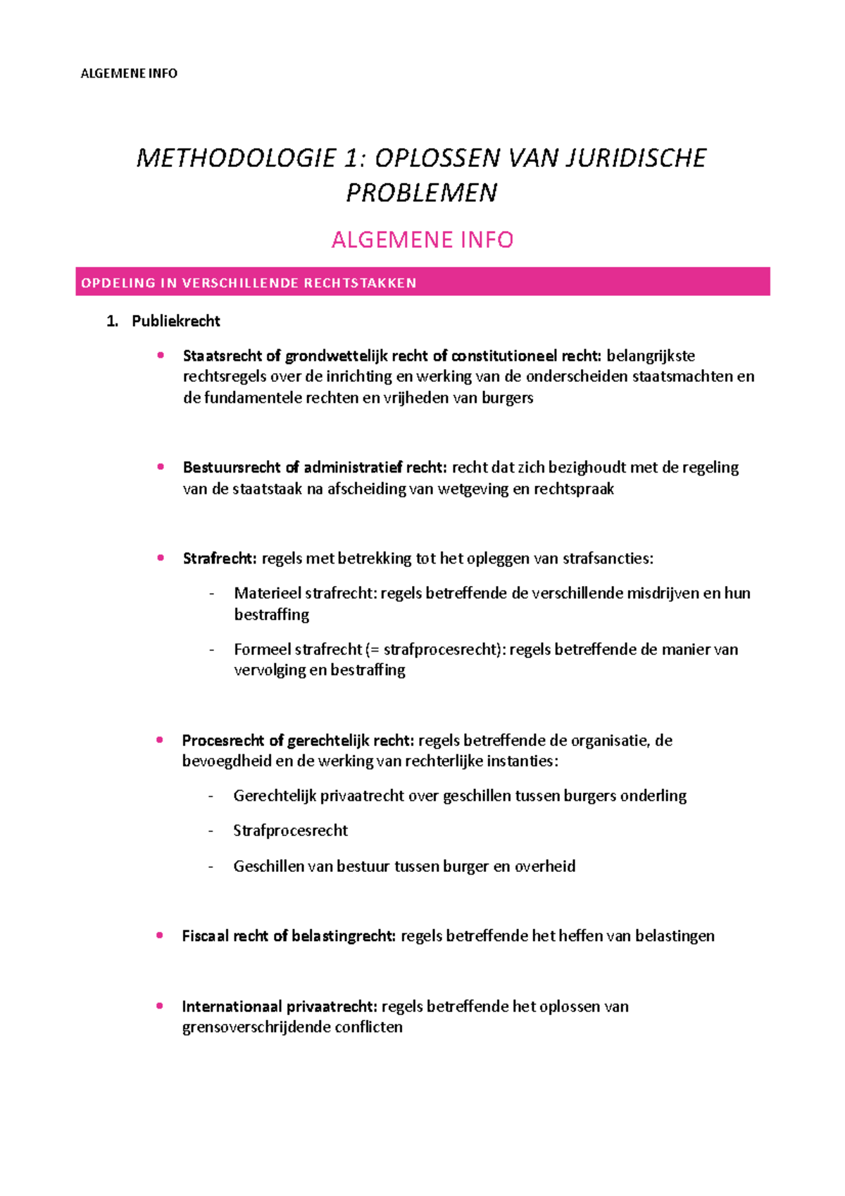 Methodologie 1- Algemene info - ALGEMENE INFO METHODOLOGIE 1: OPLOSSEN ...