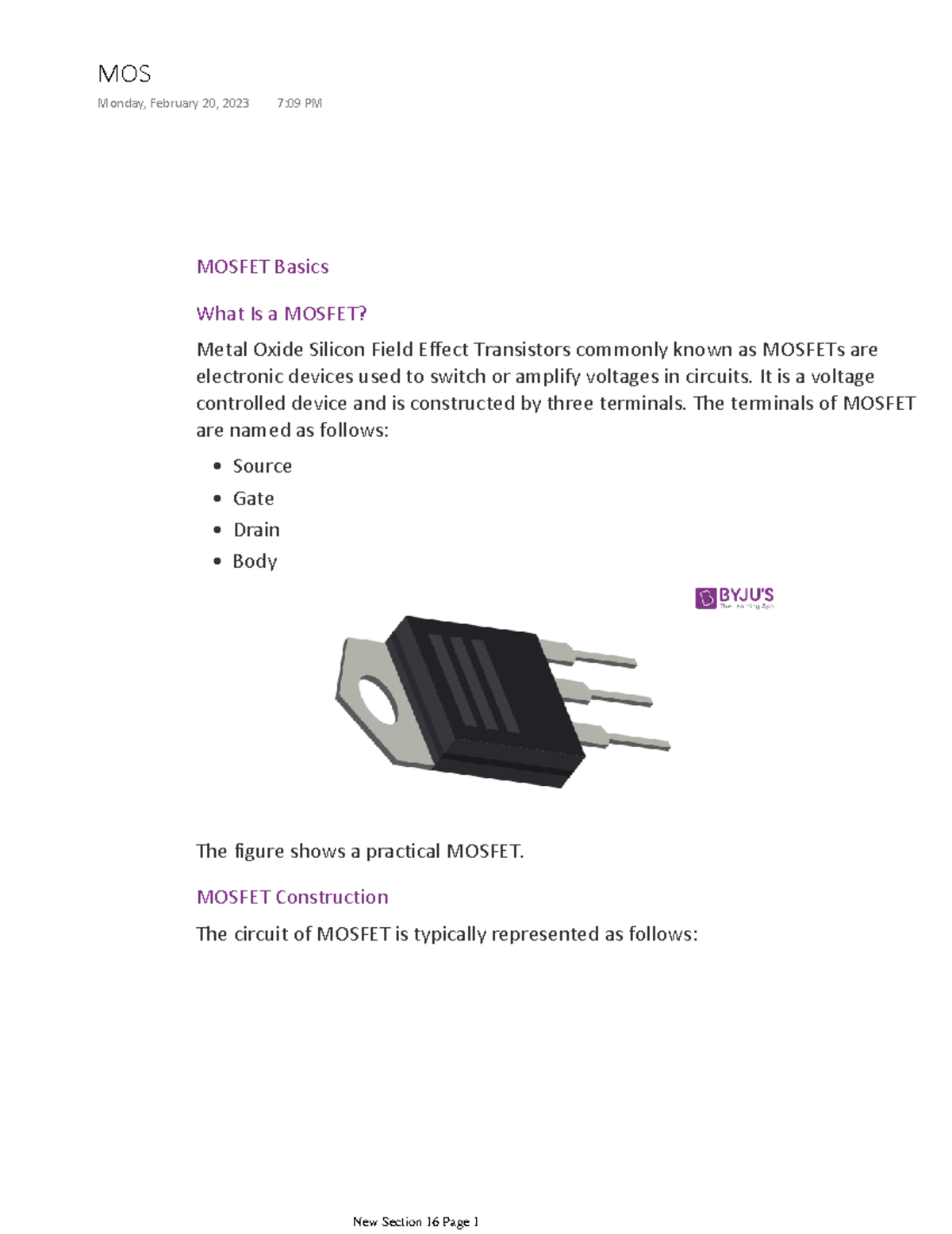 MOS - MOS IS INCLUDED IN ELECTRONICS - MOSFET Basics What Is a MOSFET ...