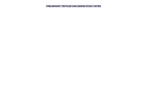 Preliminary Textiles AND Design Study Notes - what is design ...
