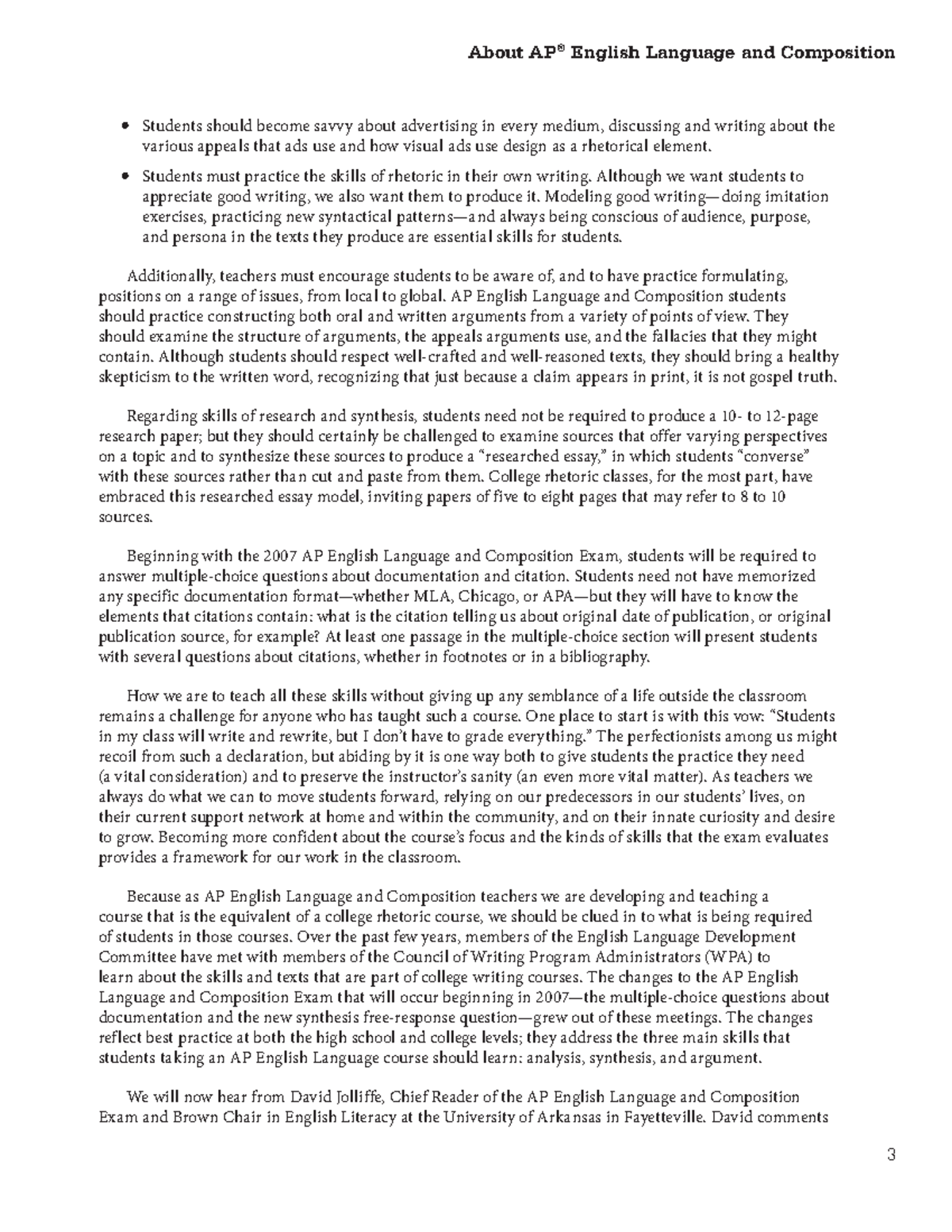 English Language and Composition-5 - • Students must practice the ...