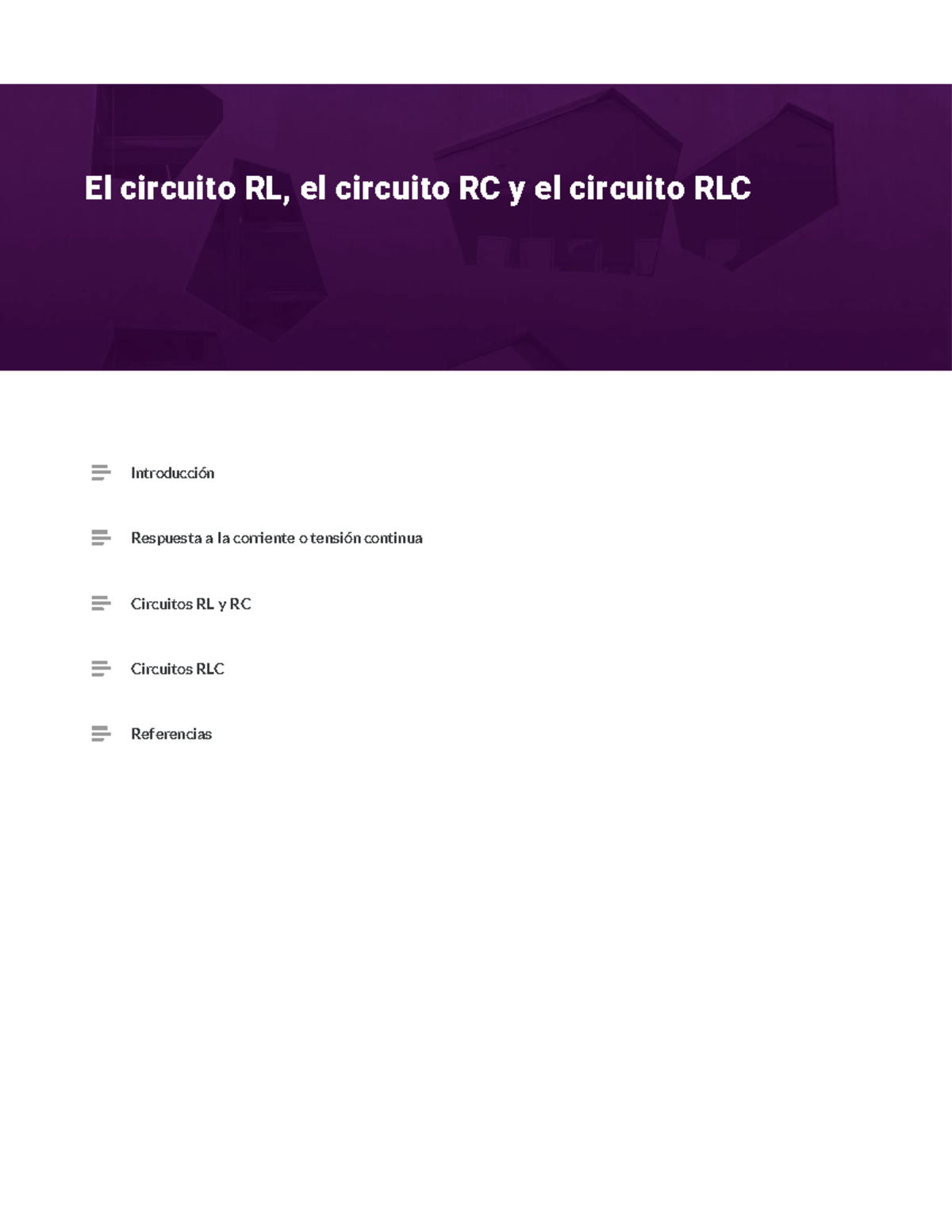 Módulo 2 - Lectura 3 - El circuito RL, el circuito RC y el circuito RLC ...