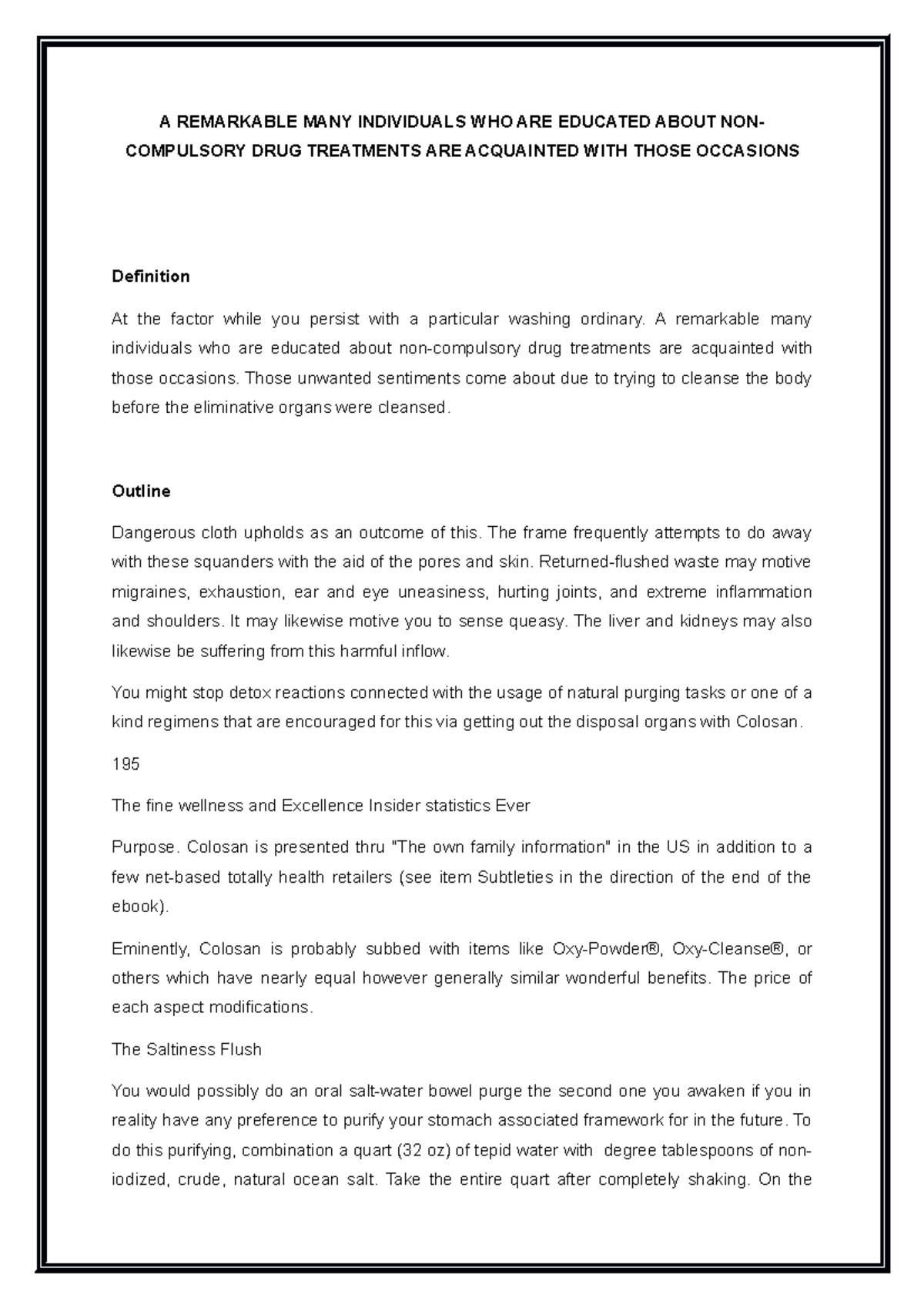 A Remarkable MANY Individuals WHO ARE Educated About NON- Compulsory ...