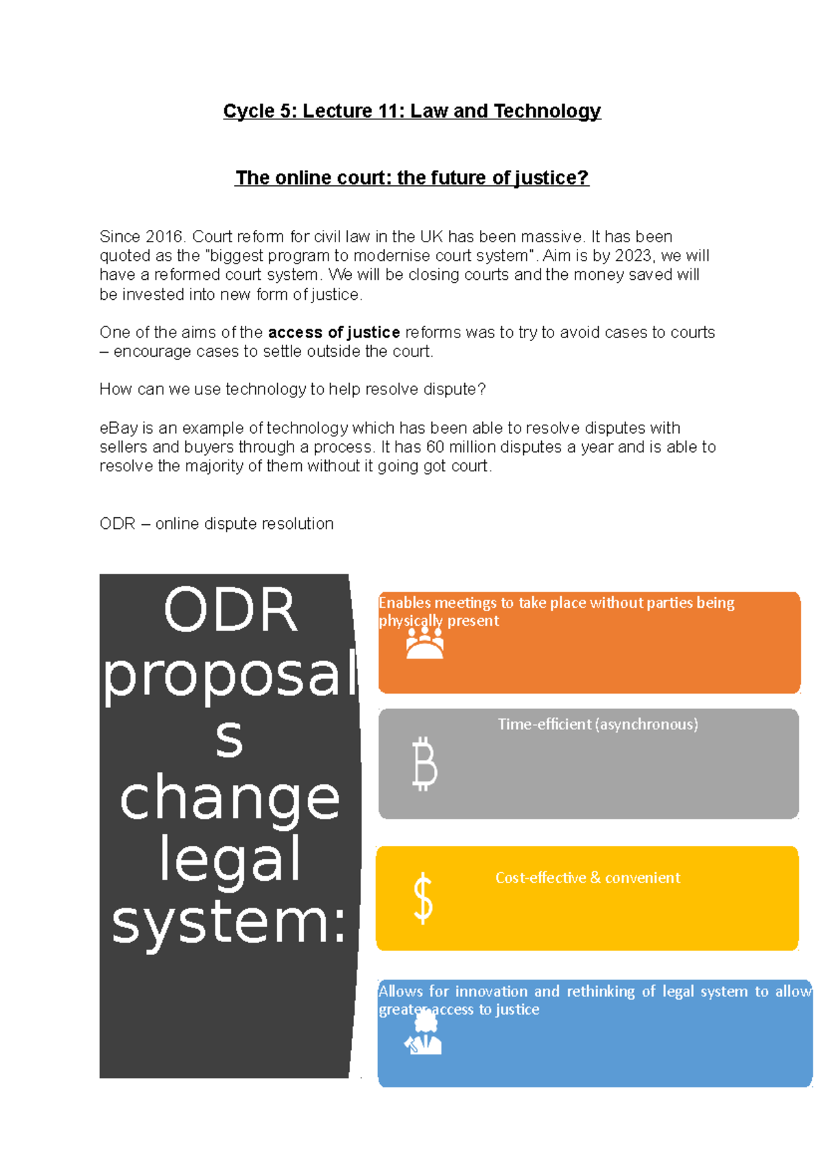 Law and Technology - cycle 4 - Cycle 5: Lecture 11: Law and Technology ...