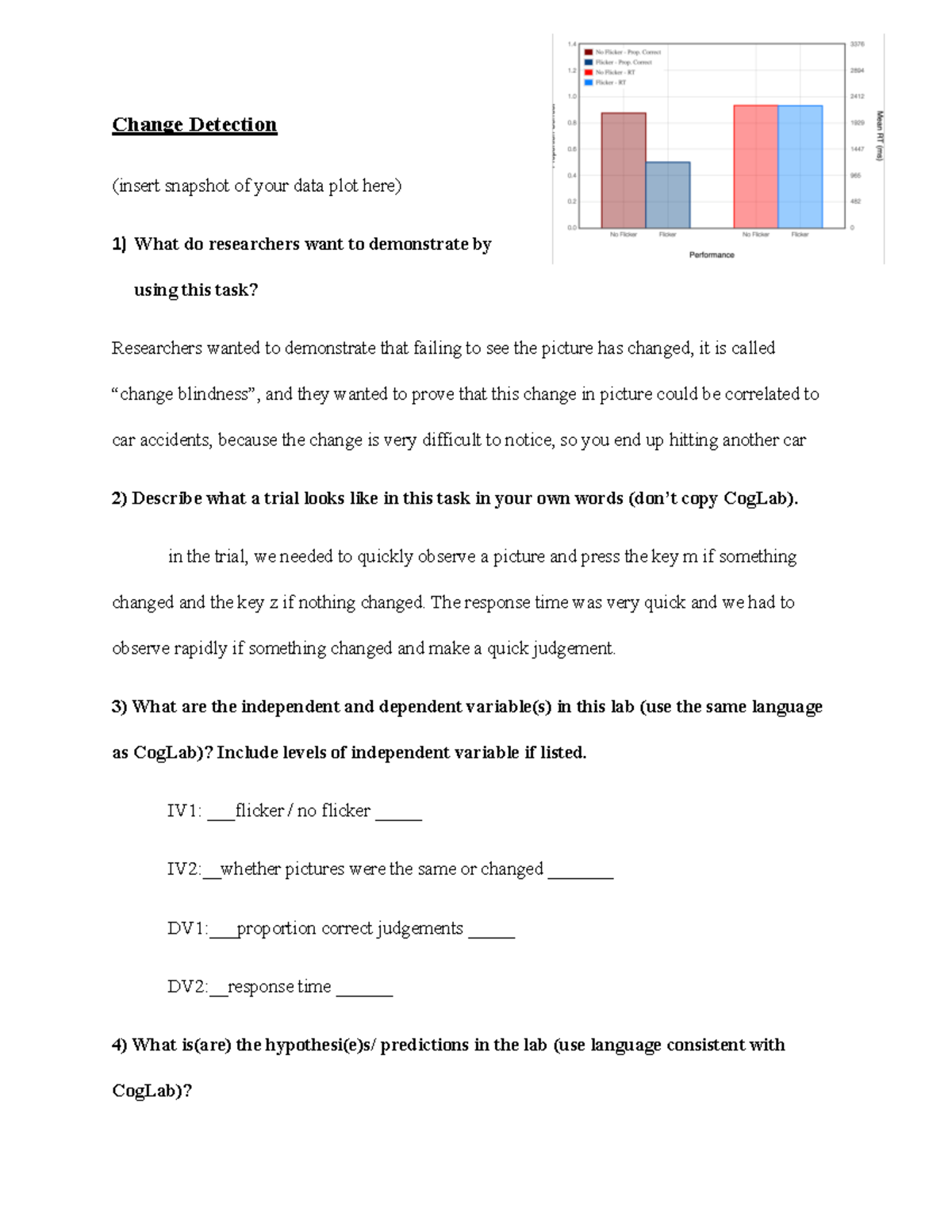 Lab Notes 2.1 completed - Change Detection (insert snapshot of your ...
