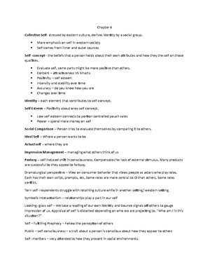 Chapter 7 CB - Chapter 7 Personality - refers to a person's unique ...