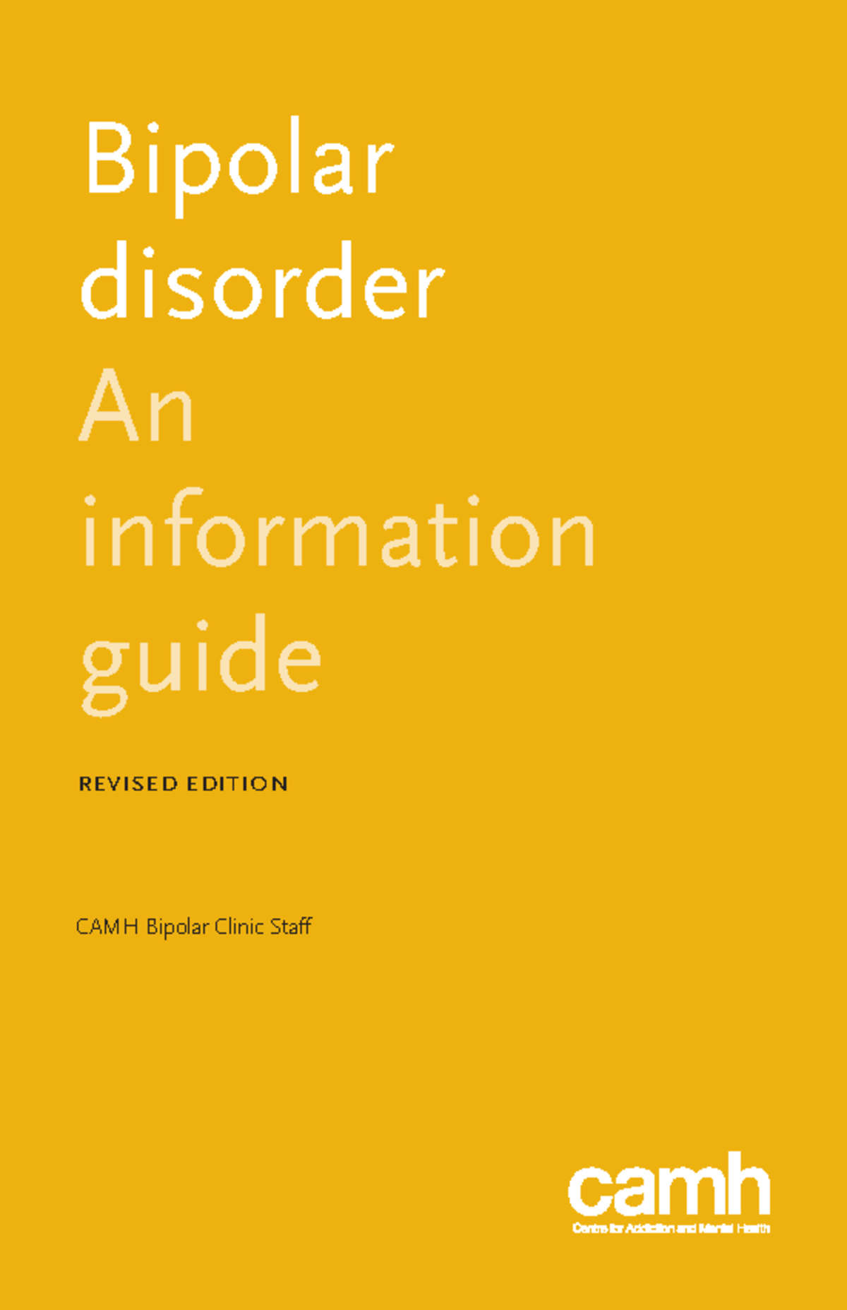 Bipolar Disorder (An Information Guide) - Bipolar disorder An ...