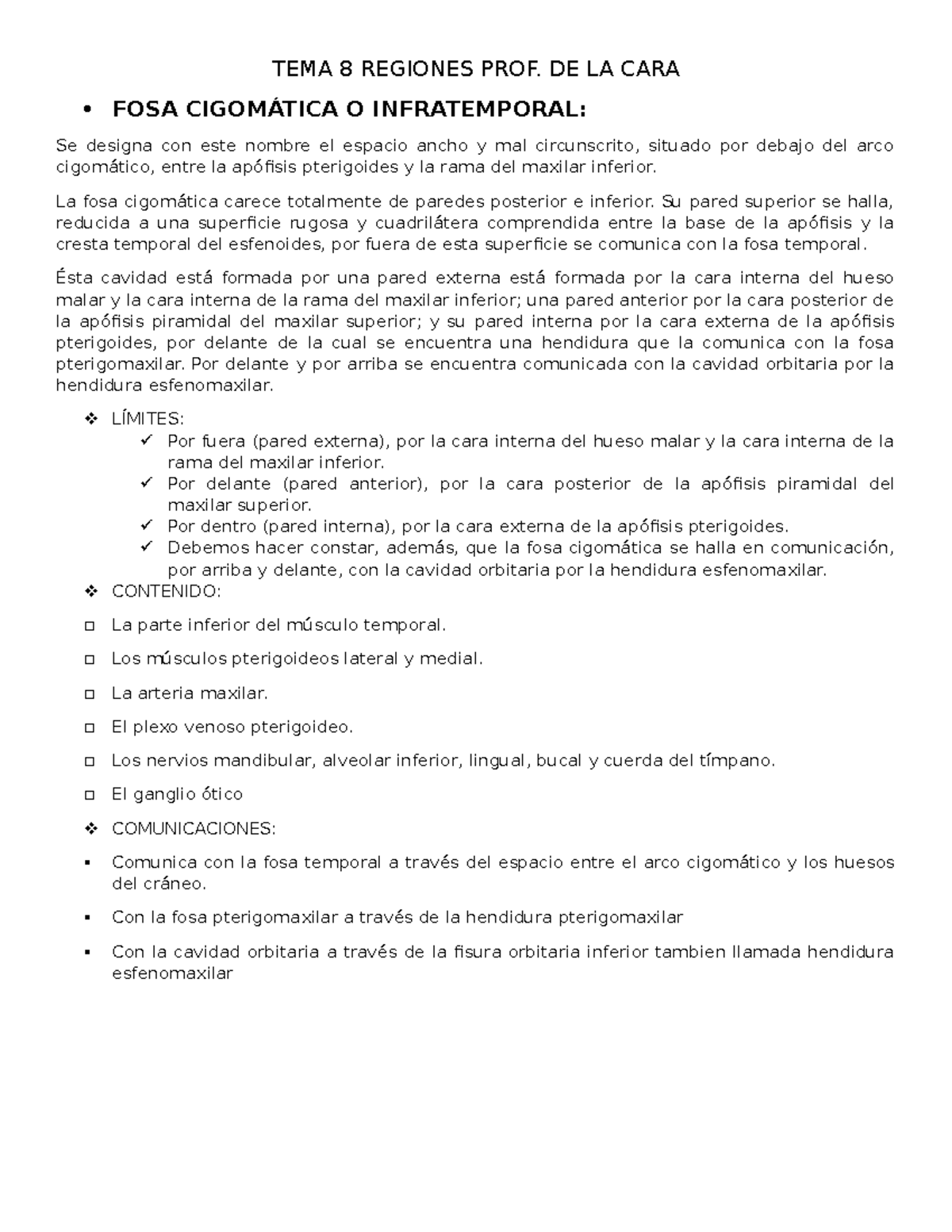 Regiones Profundas DE LA CARA Y Craneo - TEMA 8 REGIONES PROF. DE LA ...