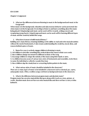 Chapter 4 Summary Assignment - EDU 32300 Chapter 4 Assignment Describe how the child’s voice is ...