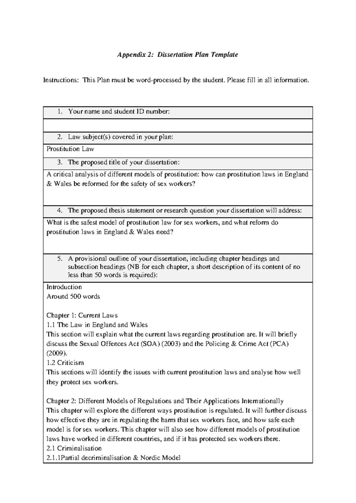 DISS Proposal - Appendix 2: Dissertation Plan Template Instructions ...
