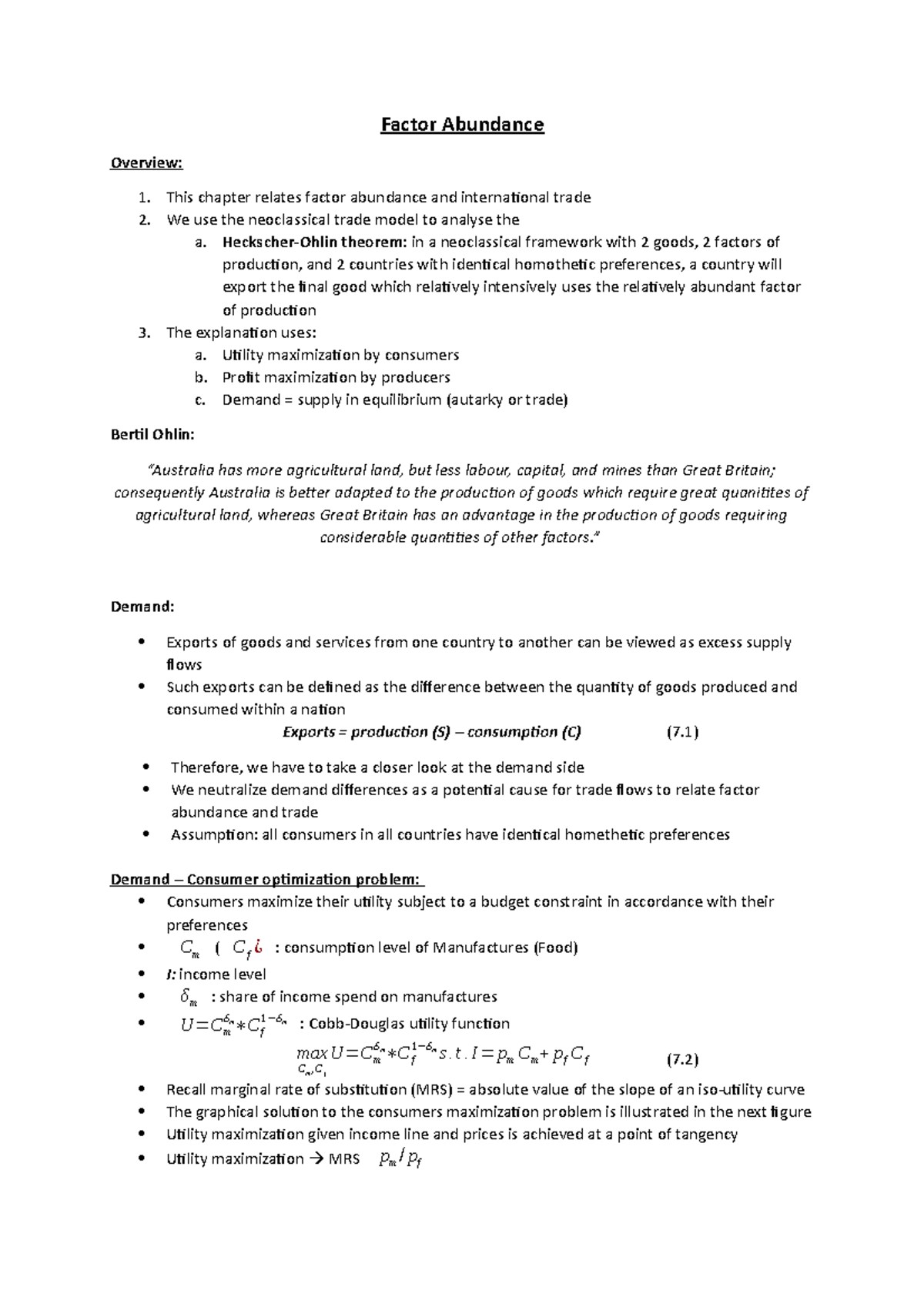 Factor Abundance - Factor Abundance Overview: This chapter relates ...