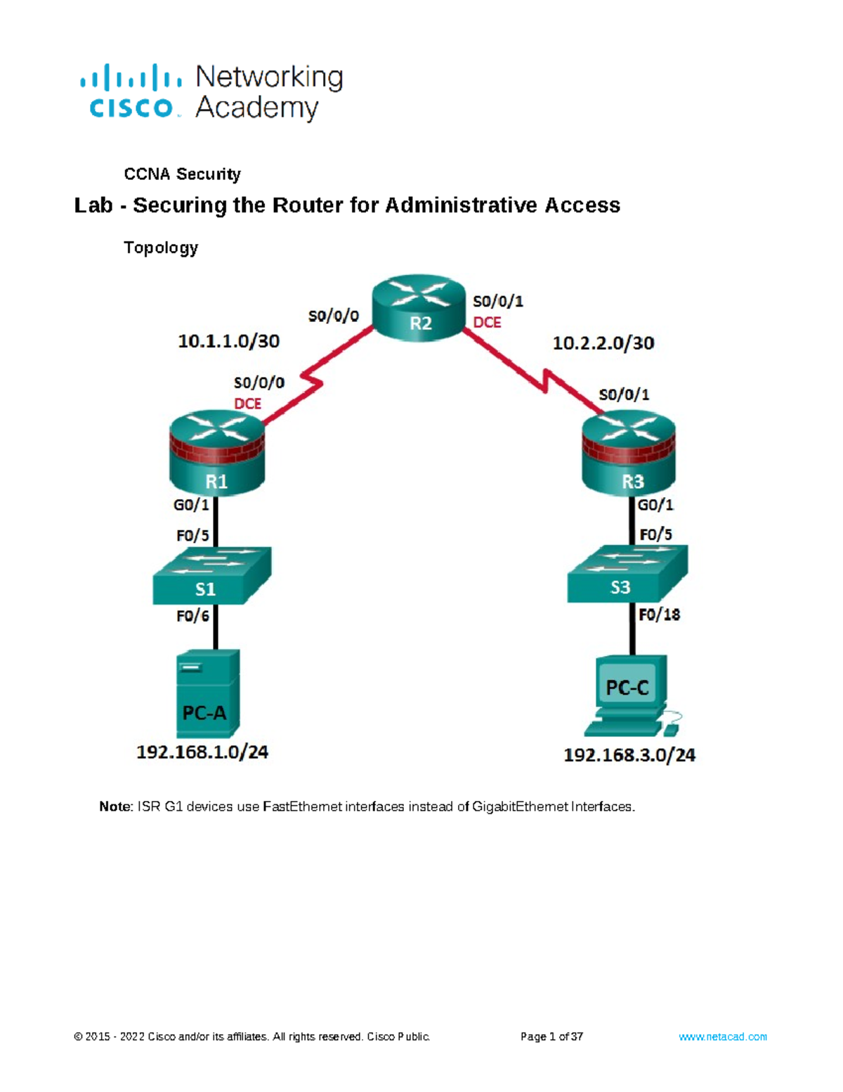 2.6.1.2 Lab - Securing the Router for Administrative Access - CCNA Security Lab - Securing the ...