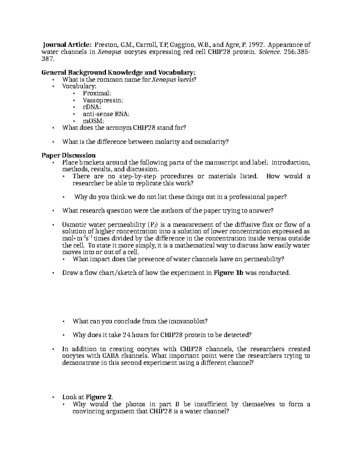 Mod1 Article Reflection Questions - Journal Article: Preston, G ...
