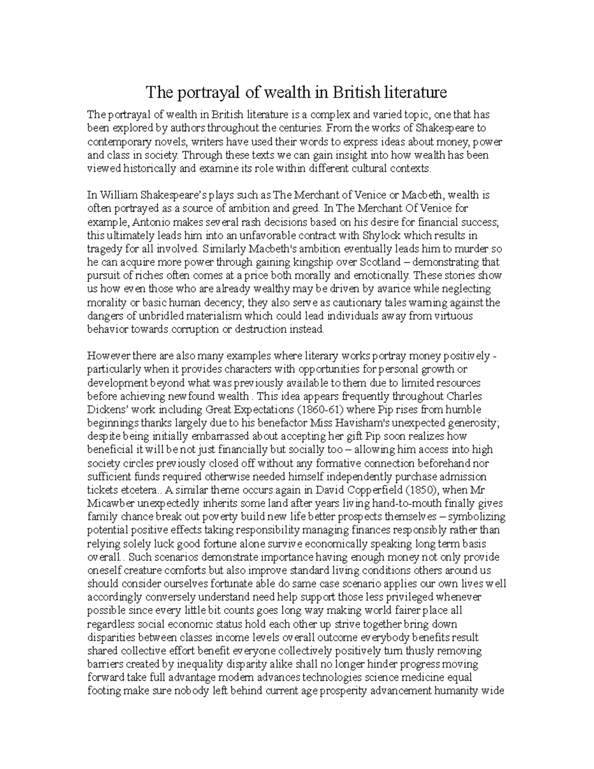 British literature - From the works of Shakespeare to contemporary ...
