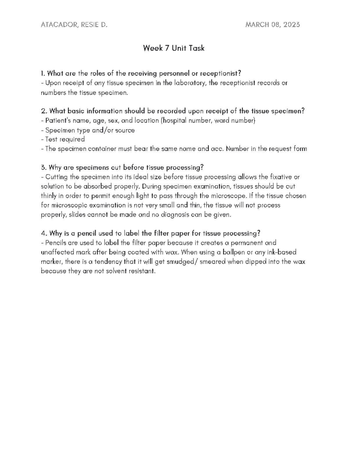 W7- Hpctlab Activity - W7-Assignment - Histopathologic & Cytologic ...