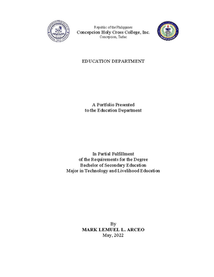 Chcci-Portfolio-1 - this can help you - Republic of the Philippines ...