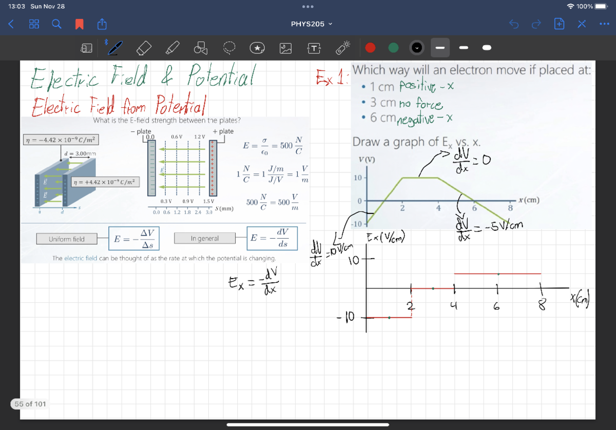 Lesson 3 Electrical Potential Electrical Field & Potential - PHYS 205 ...