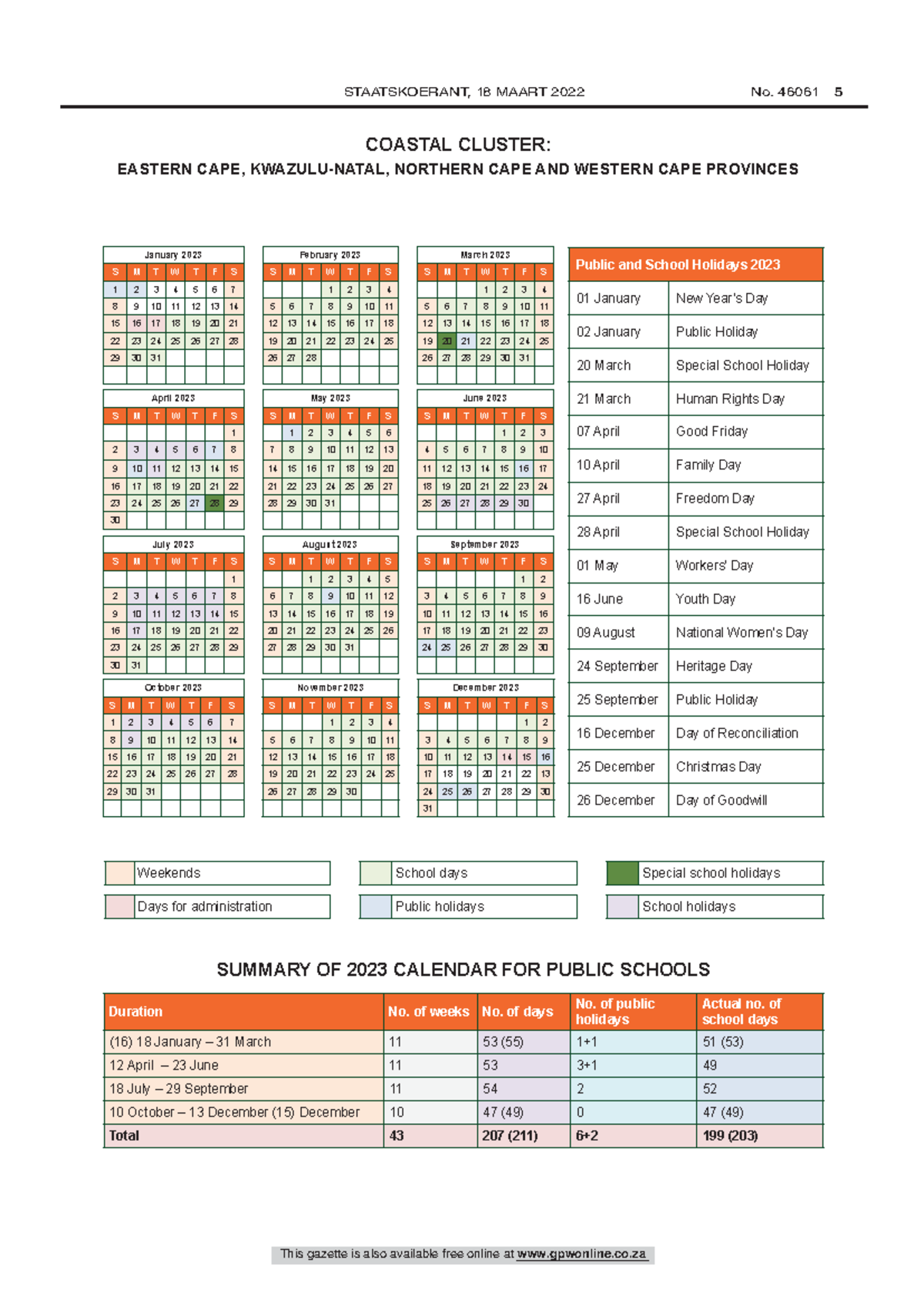 Coastal-Calendar - none - This gazette is also available free online at ...