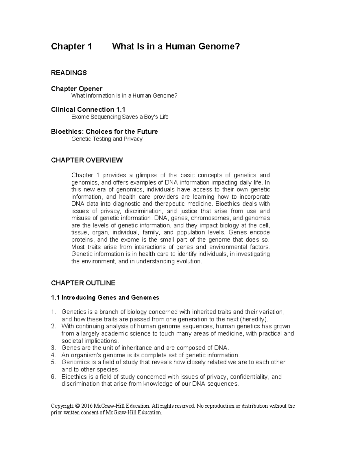 11e ch1im - BIOLOGY REVISION - Chapter 1 What Is in a Human Genome ...