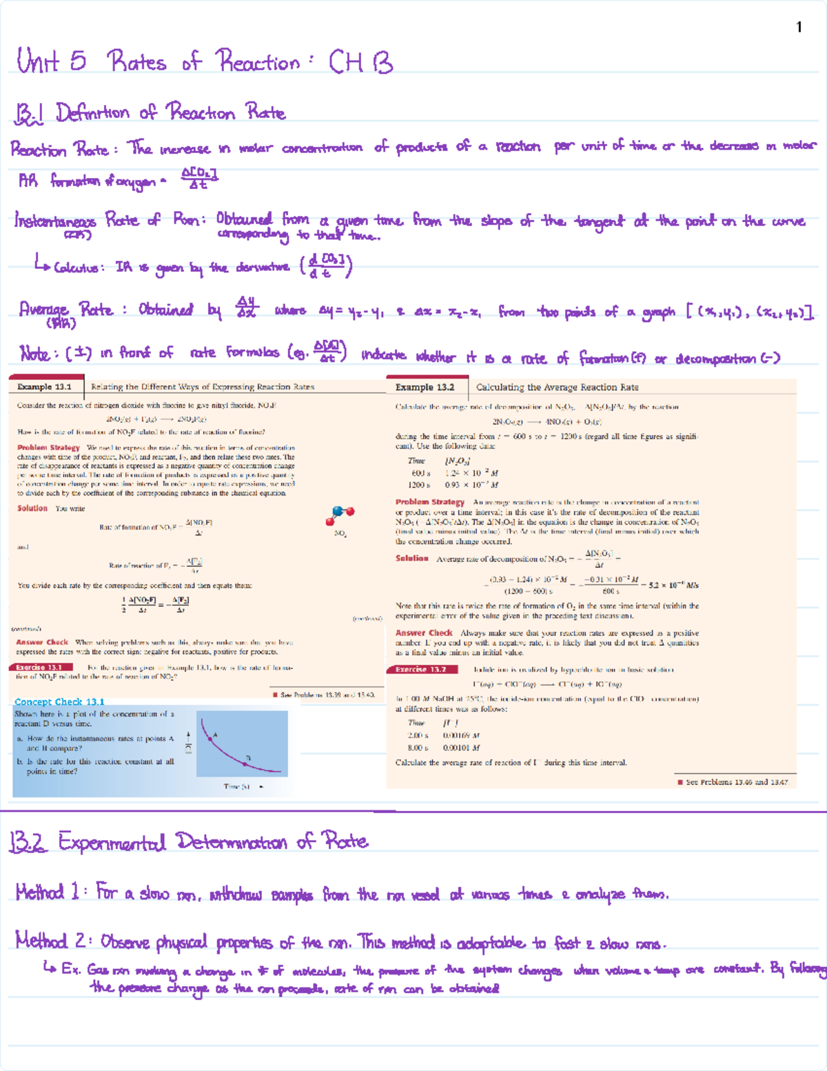 Unit 5 Rates of Reactions - CHEM 1050 - Studocu