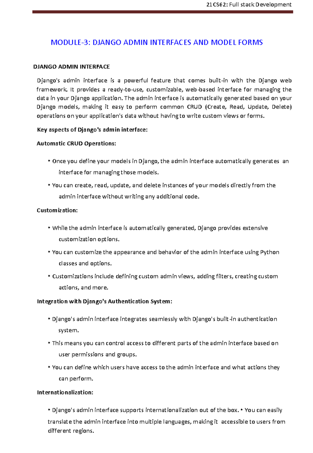 FSD-MOD3-5 - fsd - MODULE-3: DJANGO ADMIN INTERFACES AND MODEL FORMS ...