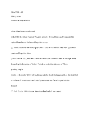 Chapter – 6 History Notes 2 - CHAPTER – 6 History notes Colonialism and ...