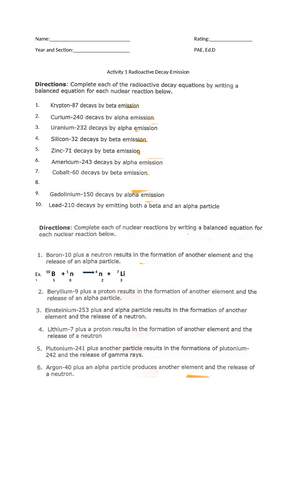 Physical Science activity - Name: Date: Activity 1 Properties of Matter ...