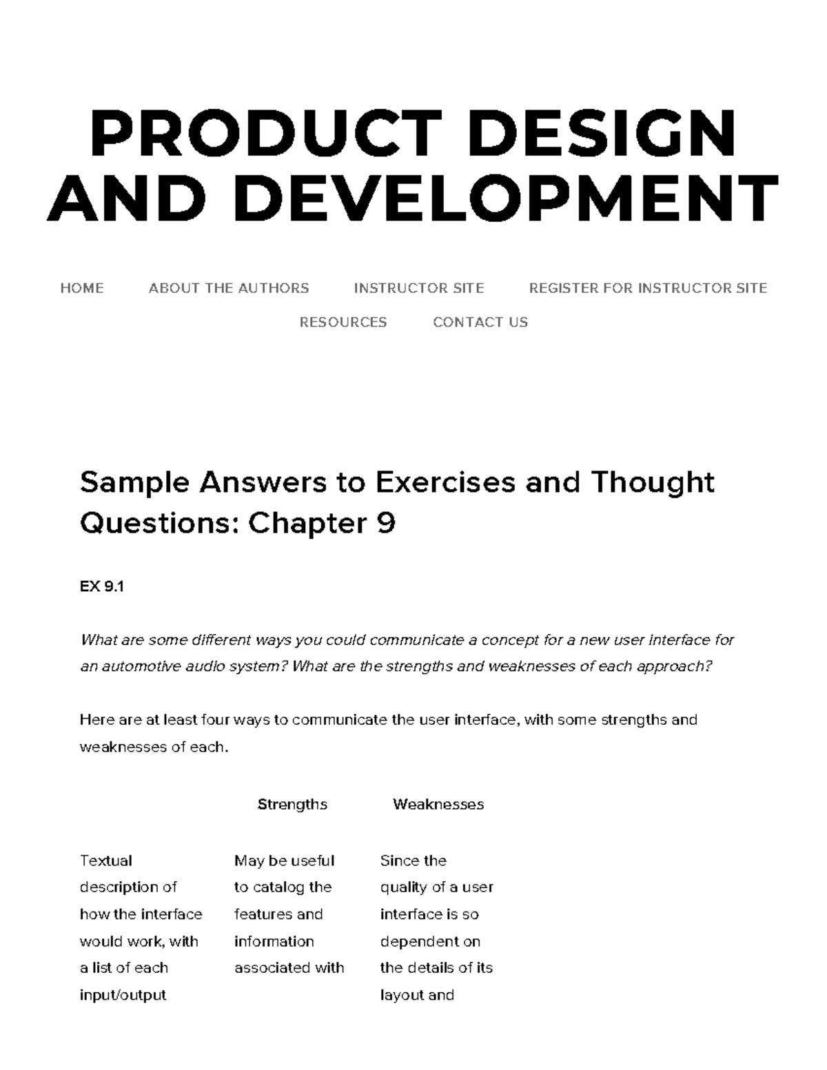 Solutions-09 - Product Design AND Development - Sample Answers to ...