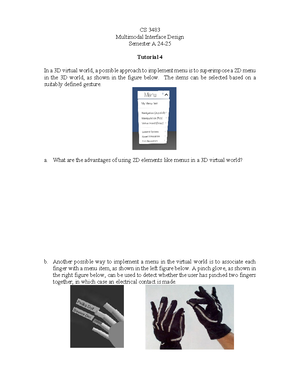 Tut5 question with answer - CS 3483 Multimodal Interface Design ...
