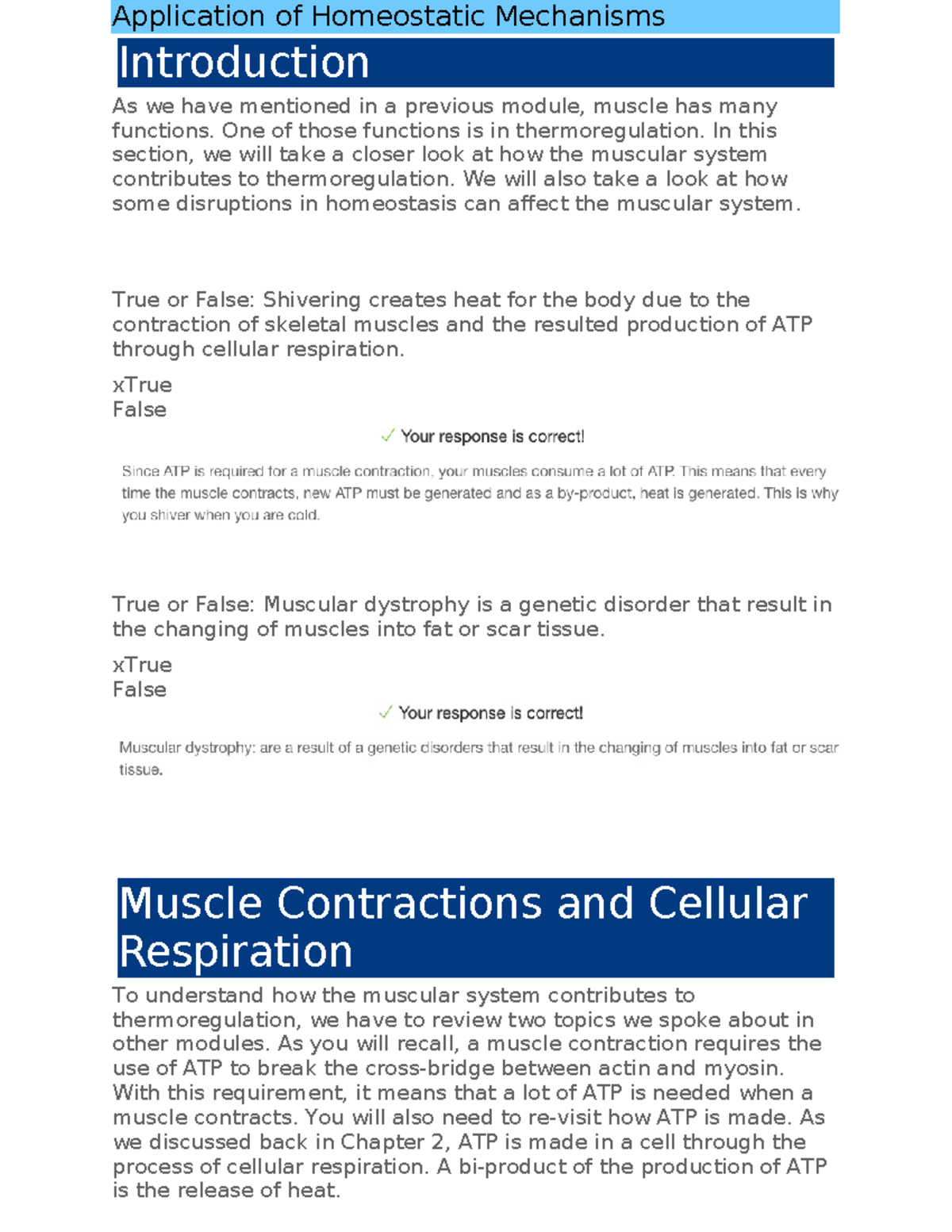 Application of Homeostatic Mechanisms - Application of Homeostatic ...