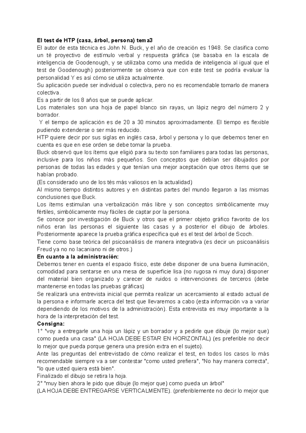 El test de HTP y Test de la famila - El test de HTP (casa, árbol ...