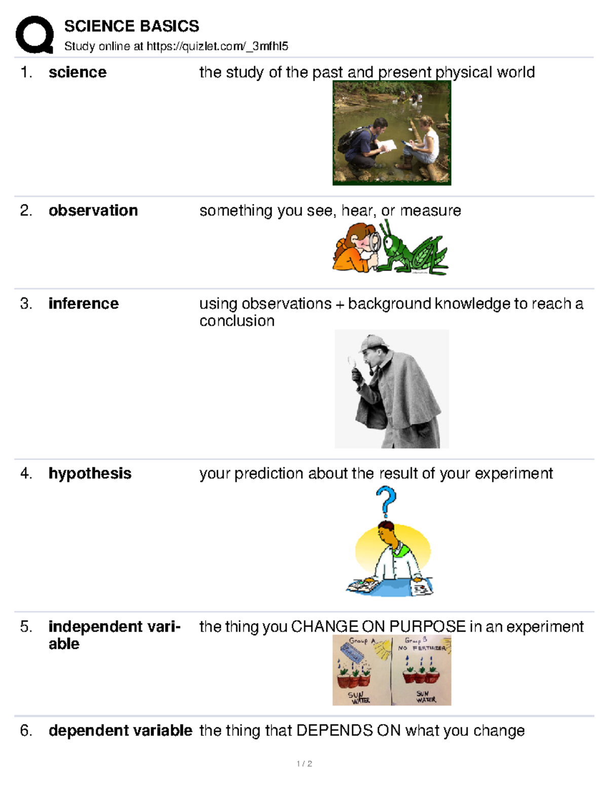 Science - practice ques - Earth Science - SCIENCE BASICS Study online ...
