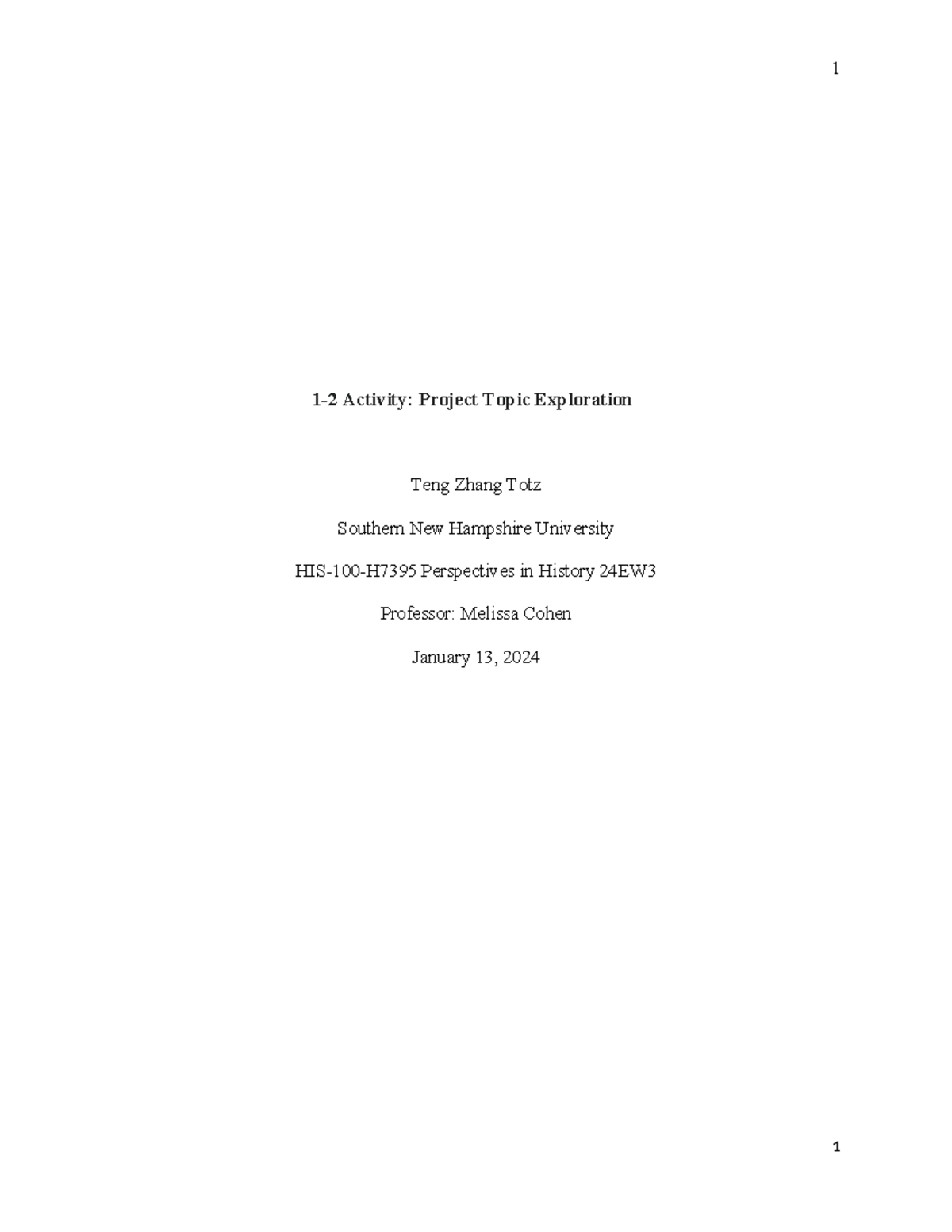 1-2 Activity Project Topic Exploration - While it is a good idea to ...