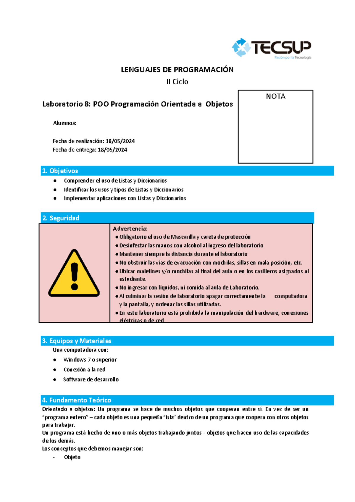 L8 POO Programación orientada a objetos - LENGUAJES DE PROGRAMACIÓN II ...