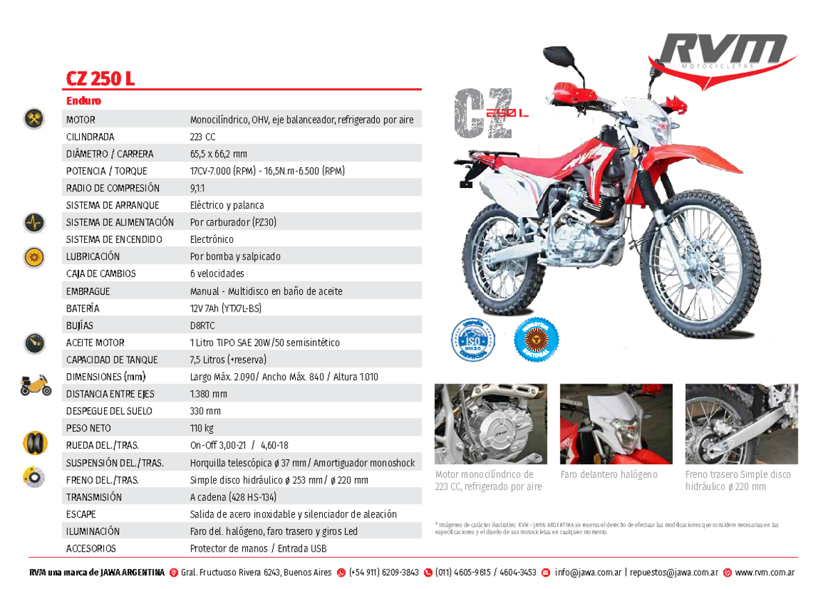 CZ250L - De la rvm 250L - RVM una marca de JAWA ARGENTINA M Gral ...