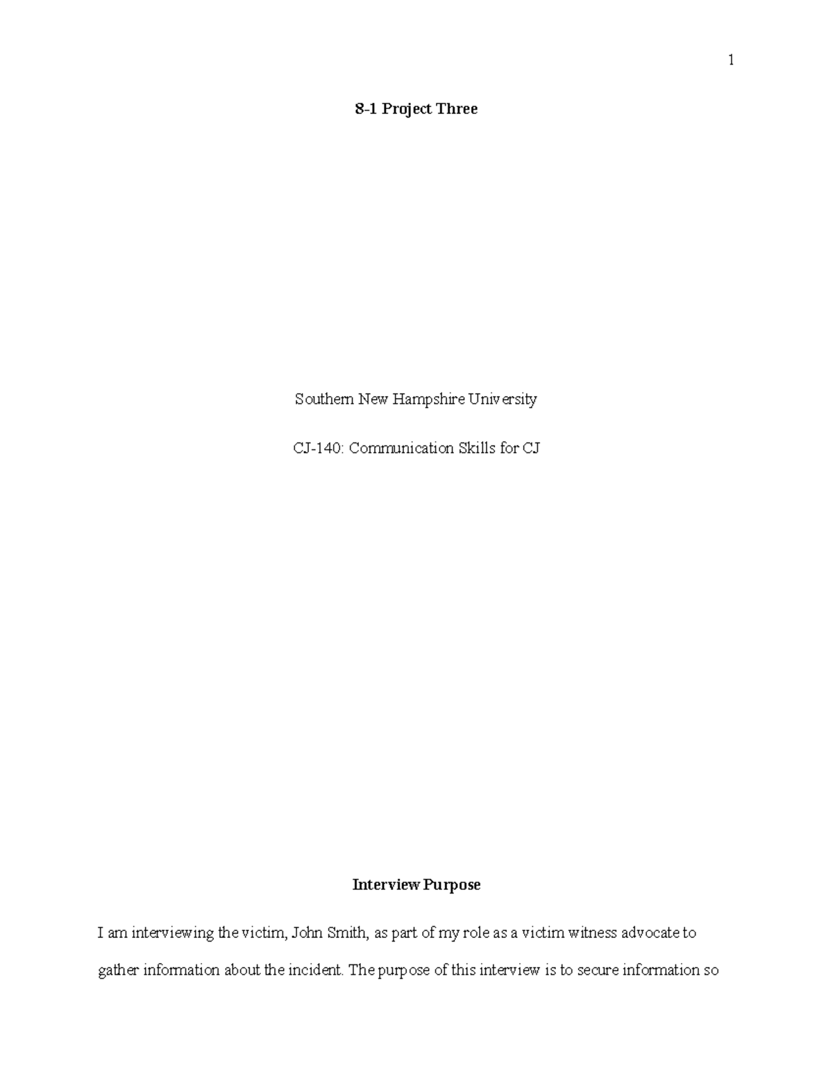 Comm. proj. 3 - This is assignment for communications course. - 8-1 ...