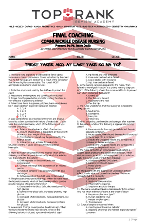 Family Nursing CARE PLAN - INITIAL DATA BASE (1) I. CHARACTERS: A. What ...
