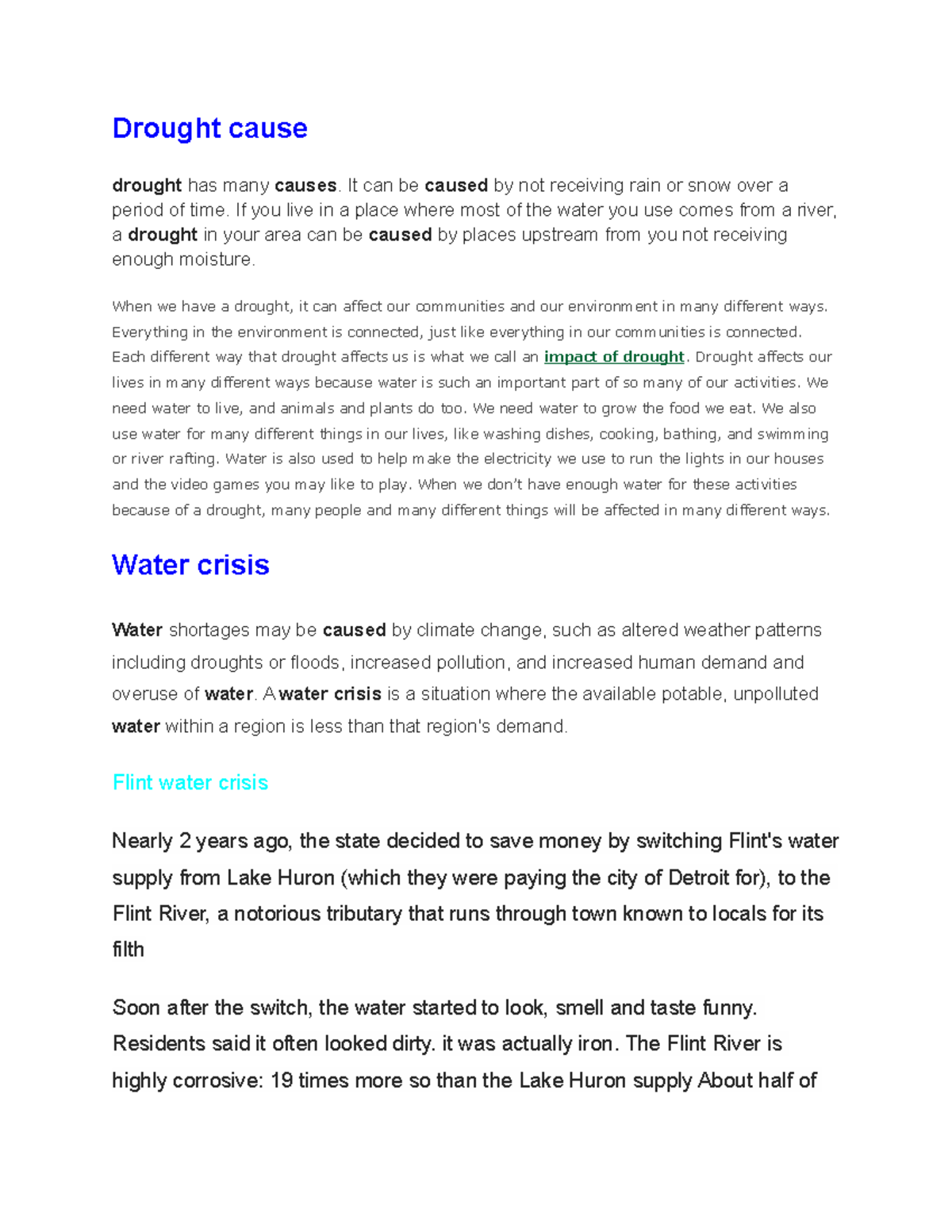 Drought Research - Drought cause drought has many causes. It can be ...