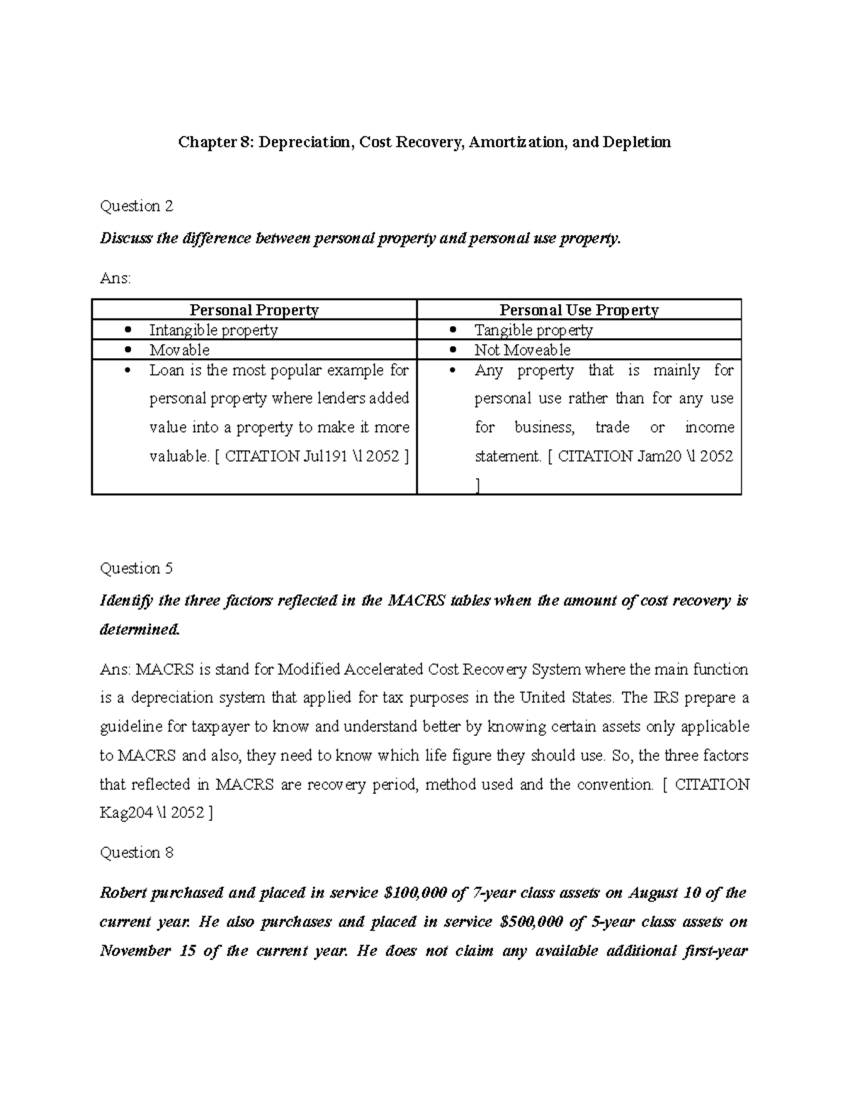 Calculation based on accounting terms, personal income tax - Chapter 8 ...