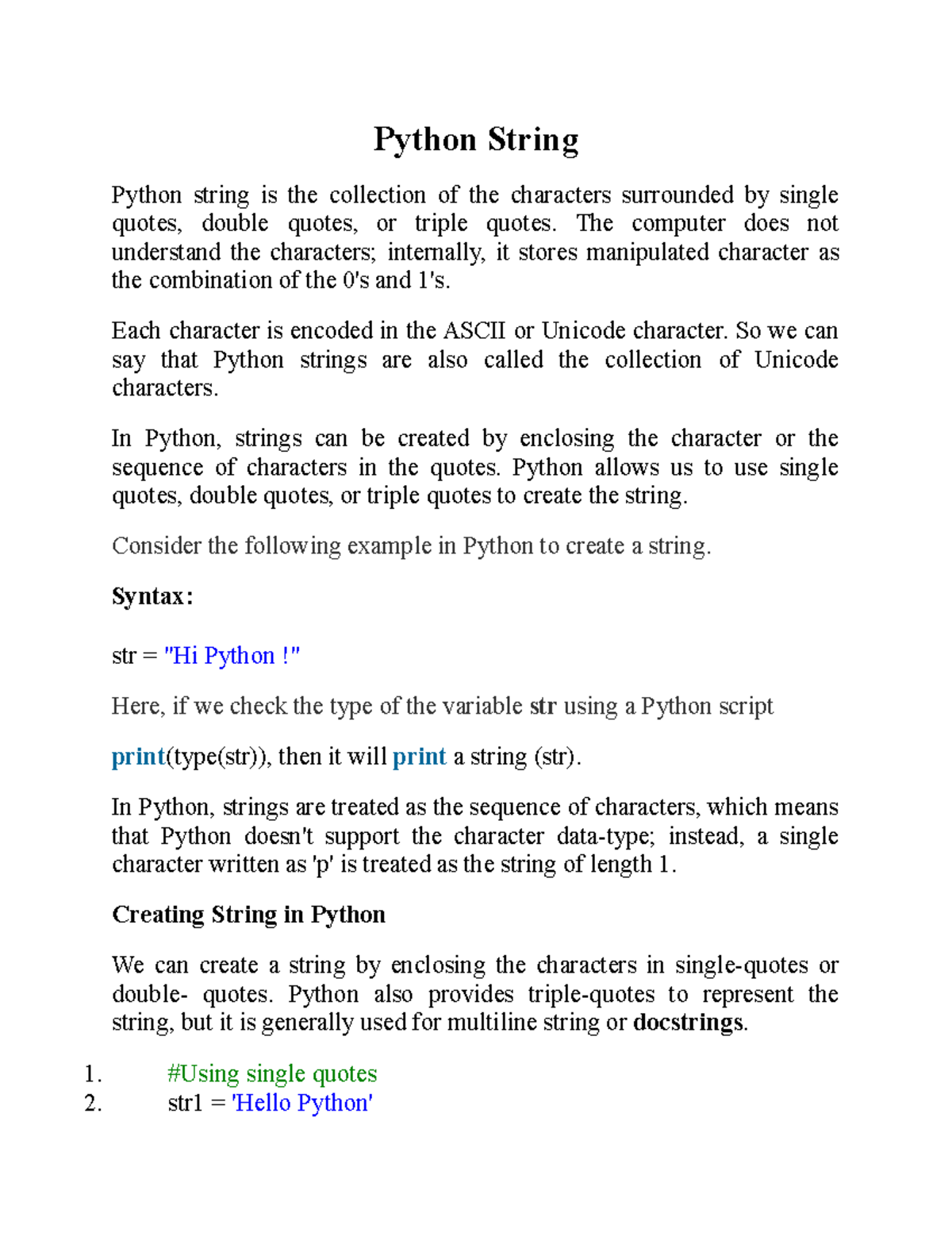 Python String Python String Python String Is The Collection Of The