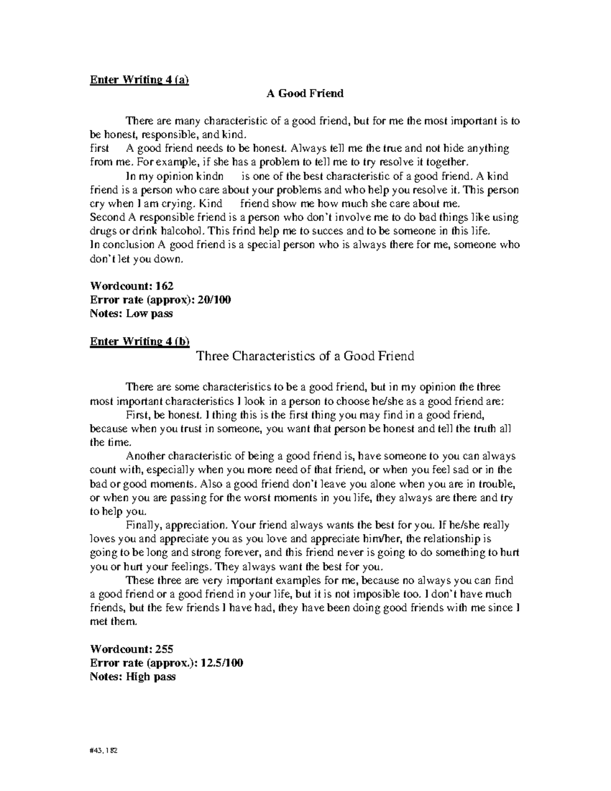 About the life of the people in the world. - Enter Writing 4 (a) A Good ...