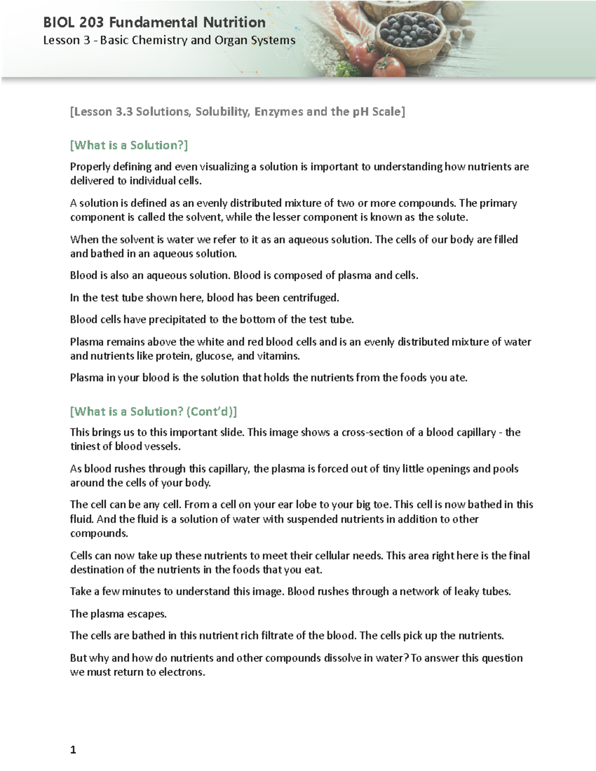 BIOL203 L3 3 Transcript - Lesson 3 - Basic Chemistry and Organ Systems ...