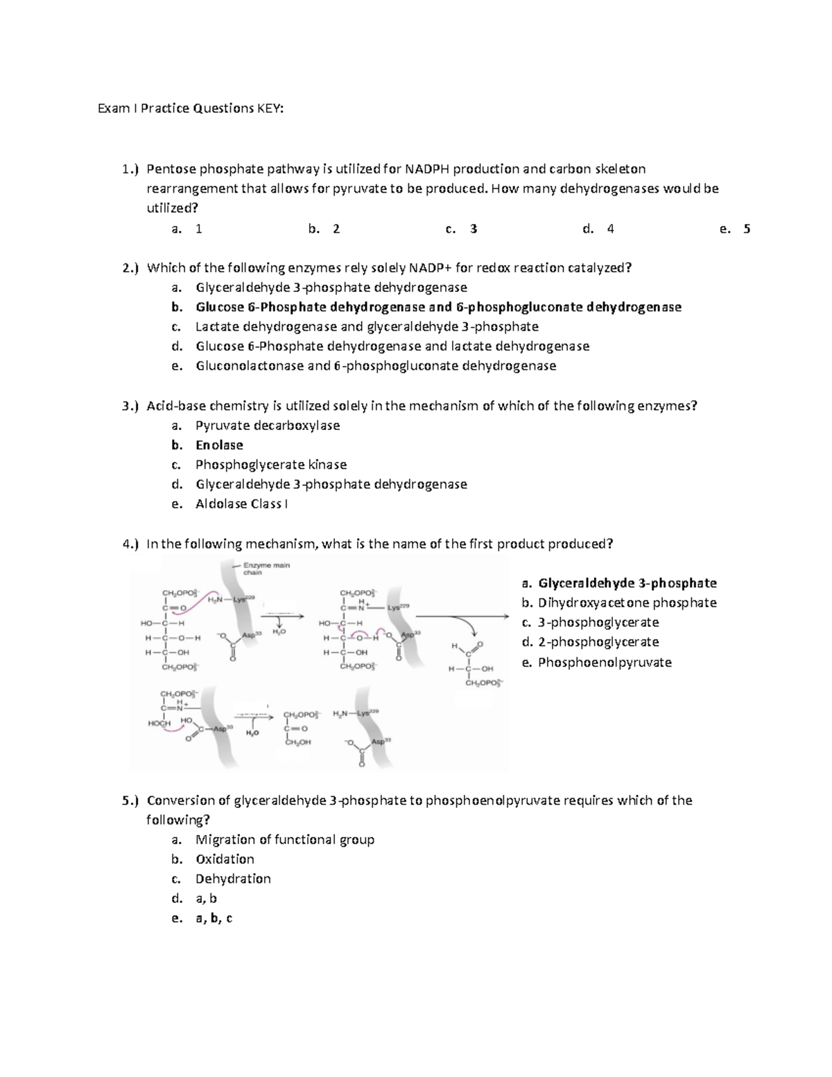 Exam I Practice Questions Key Warning Tt Undefined Function 32 Exam I Practice Questions