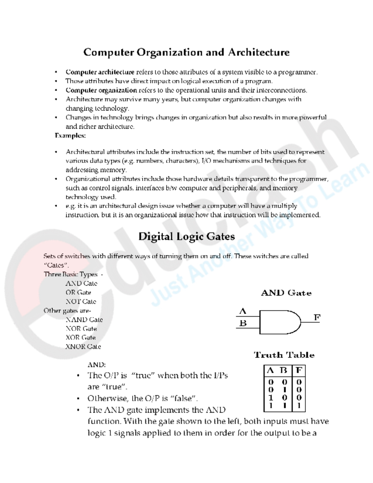 COA-Unit-I - Mhdjjsjsj - Computer Organization & Architecture - Studocu