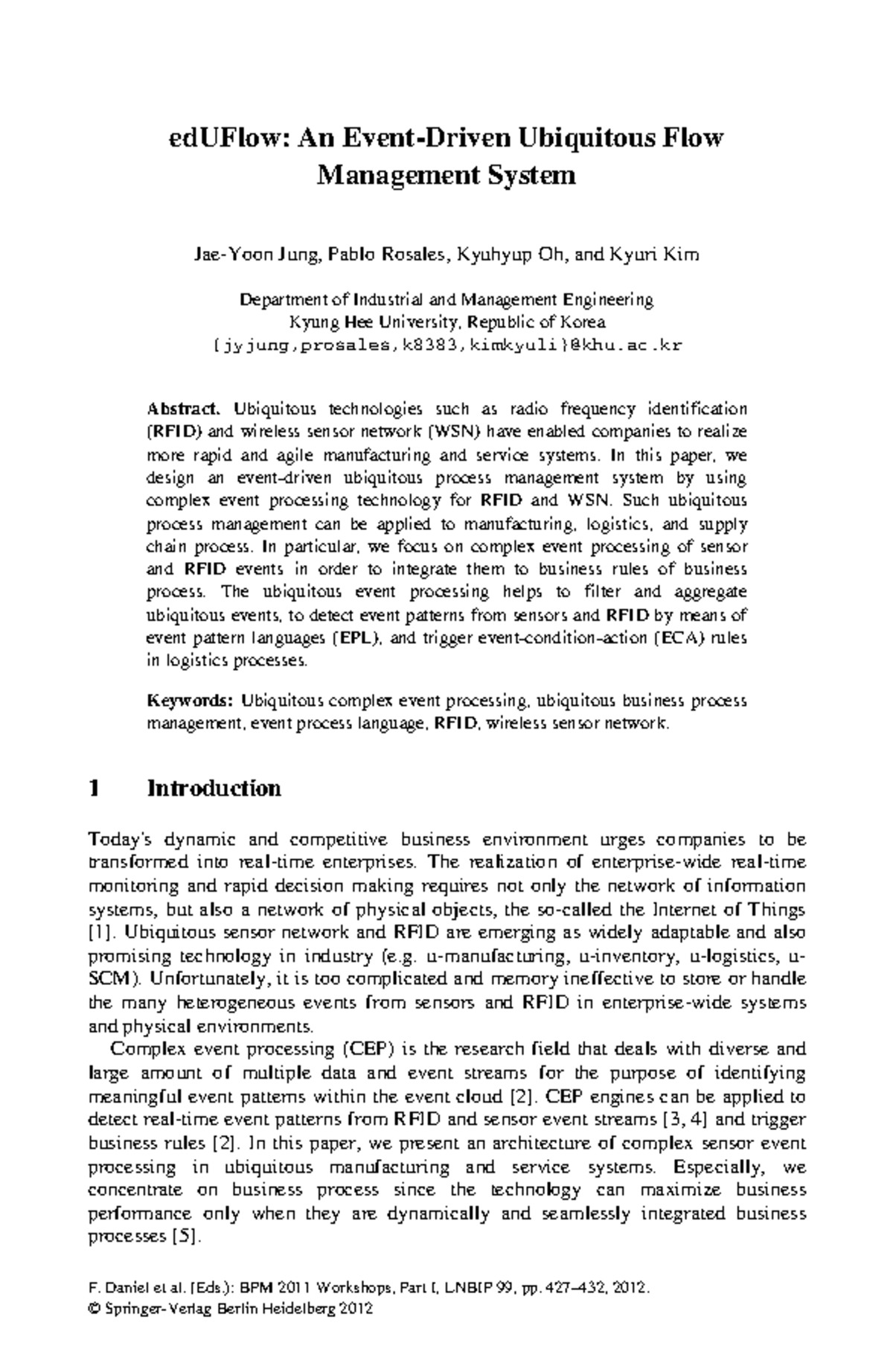 Ed UFlow An Event Driven Ubiquitous Flow - F. Daniel et al. (Eds.): BPM ...