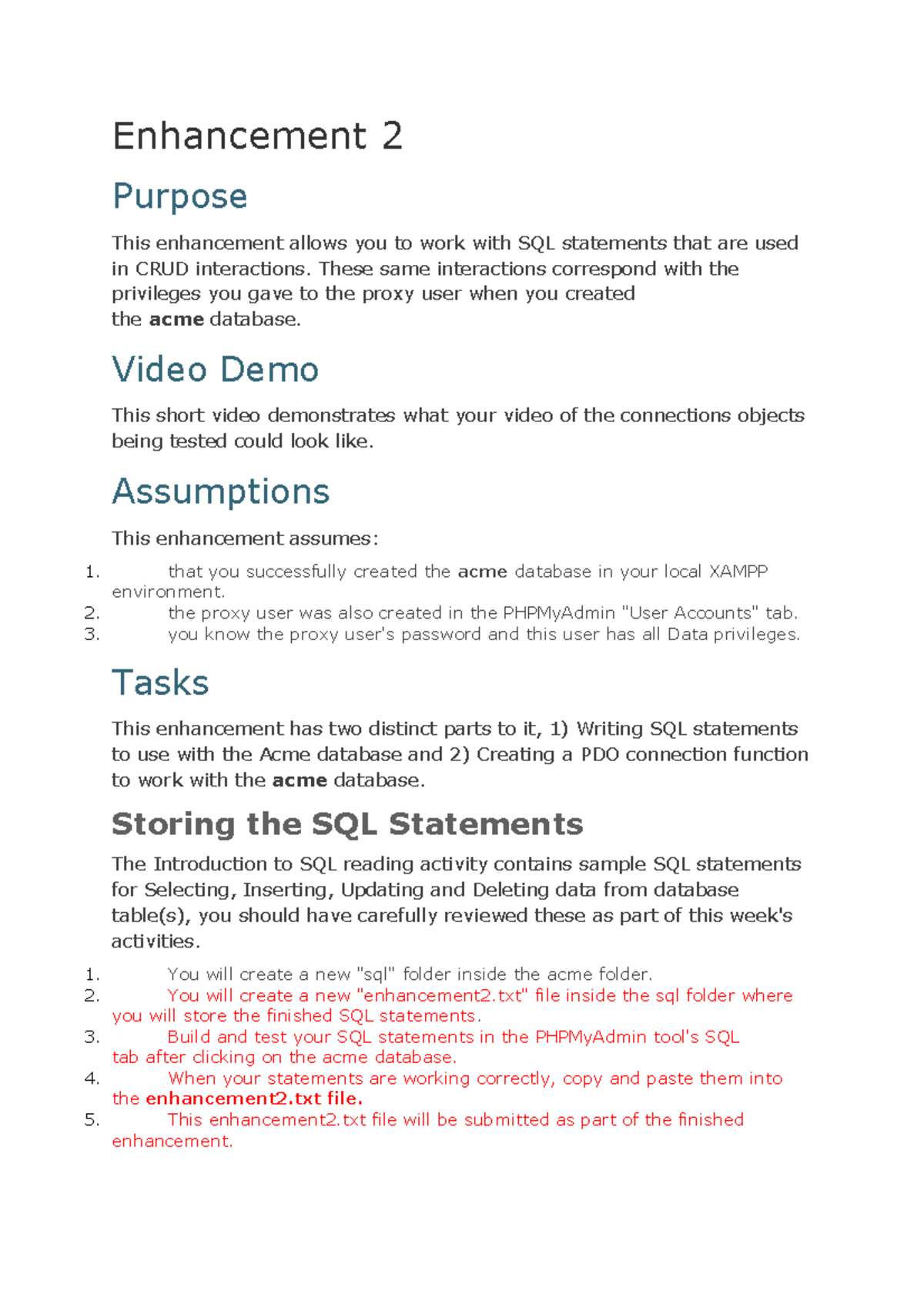 Enchancement 2 Week3 - Lecture notes great - BSED English - Studocu