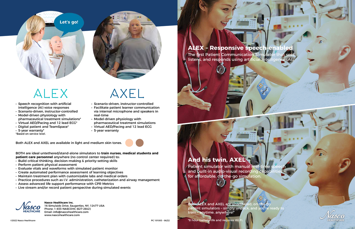 Nasco-sell-sheet-alex-axel-27May2022-Low Res - Patient simulator with ...