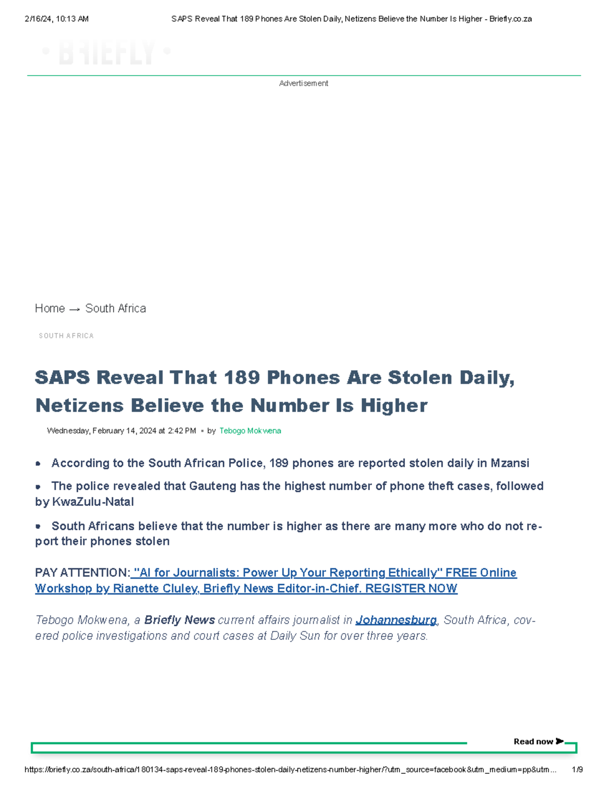 SAPS Reveal That 189 Phones Are Stolen Daily, Netizens Believe the ...