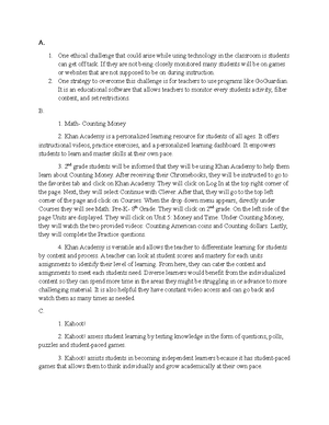 D092 Task 1 - passed - A1. A challenge that could arise in the ...