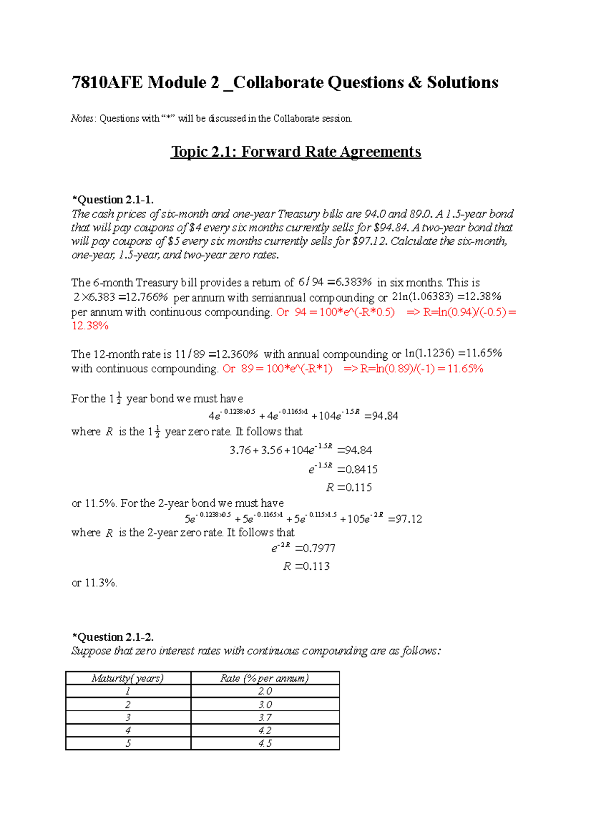 7810AFE Module 2 Collaborate Questions & Solutions - 7810AFE Module 2 ...